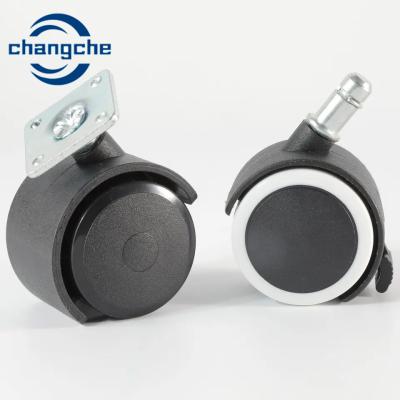 China Mobiliário de plástico rolos rodas de fio comprimento 30 mm roda de plástico tipo giratório à venda