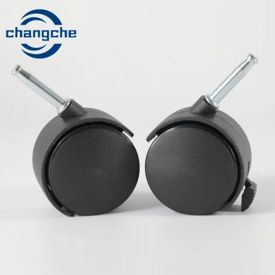 China Mobiliário de plástico rolos rodas de fio comprimento 30 mm roda de plástico tipo giratório à venda