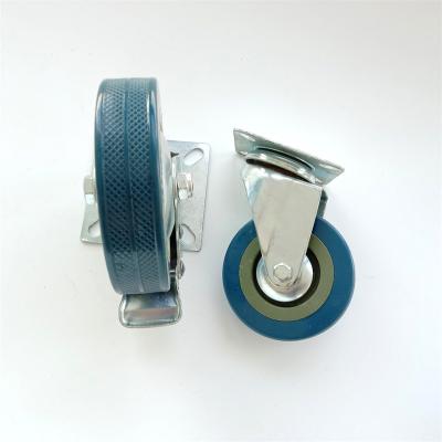 Cina Side Lock Brake Type Heavy Duty Caster Wheels 1.25 Inch Wheel Width in vendita