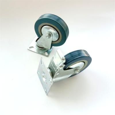 Cina Side Lock Brake Type Heavy Duty Caster Wheels 1.25 Inch Wheel Width in vendita