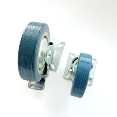 Cina Side Lock Brake Type Heavy Duty Caster Wheels 1.25 Inch Wheel Width in vendita