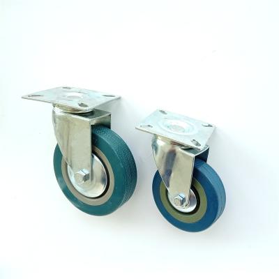 Cina Side Lock Brake Type Heavy Duty Caster Wheels 1.25 Inch Wheel Width in vendita