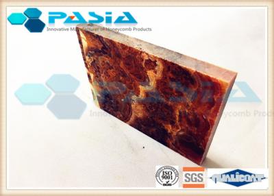 China Prenda impermeable compuesta de mármol de piedra apoyada panal de los paneles de la industria de construcción naval en venta