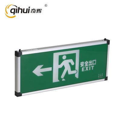 China 2017 hot sale 220V 3W 1.5 hours backup time running man  oem led exit signs lighting QH-F2131 for sale