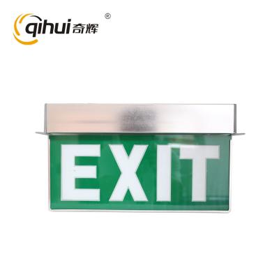 China Qihui 220V wall recessed EXIT  NI-CD emergency light for ambulances with CE for sale
