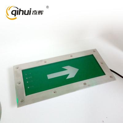 China Qihui hot 2W square recessed mounted emergency buried lights CE and rohs for sale