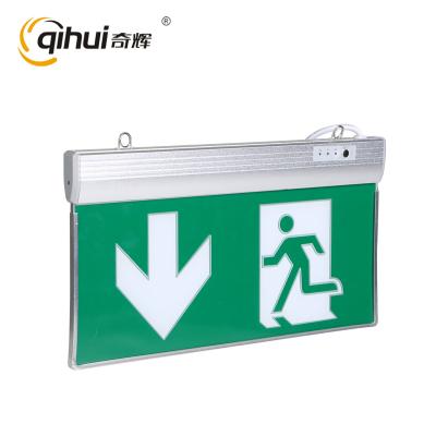 China Qihui t 3W  LED wall hanging 90-265V running man emergency exit sign lamp CE and rohs for sale