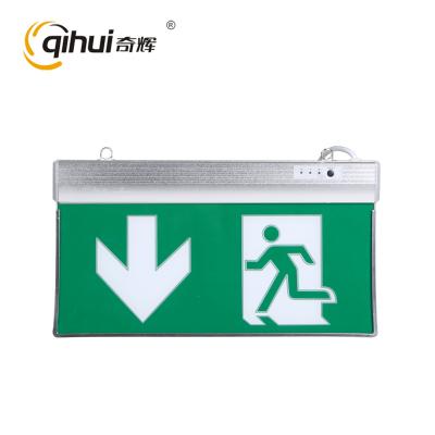 China Qihui  running man NI-CD battery rechargeable led emergency exit indicator sign CE and rohs for sale