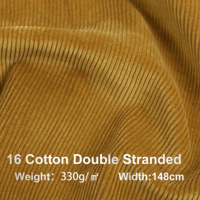 China Velvet  98% Cotton Corduroy Fabric Woven 16WALES Stretched For Sofa à venda