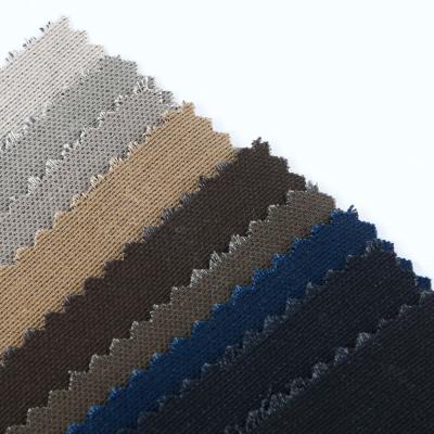 China Quality 76.5% Cotton Polyester Spandex Interwoven Dobby Fabric Trousers Stretch Elastance Fabric for sale