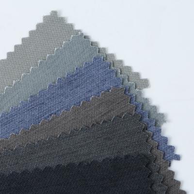 Cina New Original Mixed Clothing Fabrics 16% Modal 6% Linen 75% Polyester 3% Spandex  Man Polyester Shirt in vendita