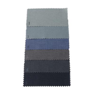 Cina New Original Mixed Clothing Fabrics 16% Modal 6% Linen 75% Polyester 3% Spandex  Man Polyester Shirt in vendita