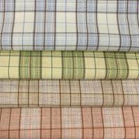 China Customized Color TR200GSM Polyester Plaid Fabric Medium Weight for sale