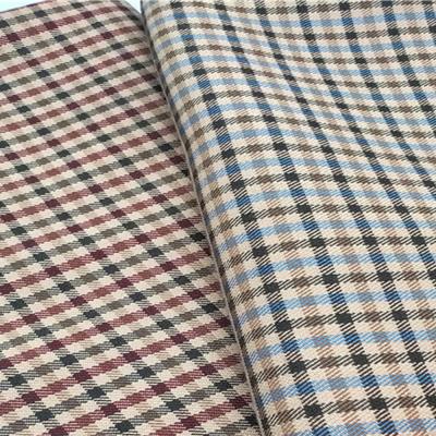Cina Medium Thickness Trouser Pants Fabric 280GSM TR  Square Stripe Plaid Fabric in vendita