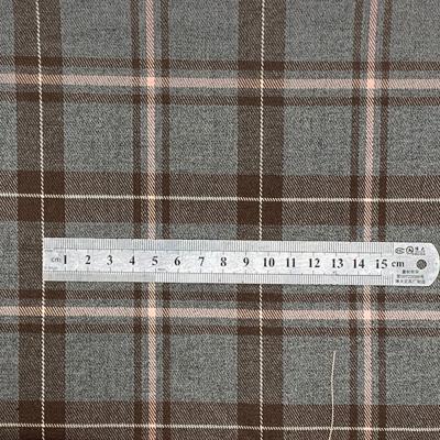 Cina 260GSM  Fabric T 97% SP 3% Geometric Print Plaid Shirt Fabric in vendita