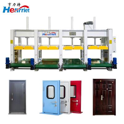 China Customized Door Production Line Segmented Cold Press Machine For Doors Plywood Honeycomb Panels for sale