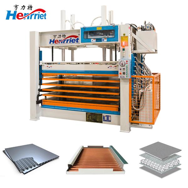 Quality 50T Wood Heat Press Machine 8 Layer Veneer Press Machine 380V for sale