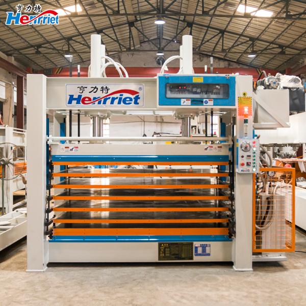 Quality 50T Wood Heat Press Machine 8 Layer Veneer Press Machine 380V for sale