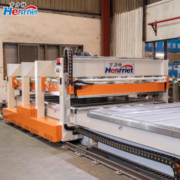 Quality Full Automatic 100T Gantry Moving Hot Press for Laminate Decorative Wall Panels for sale