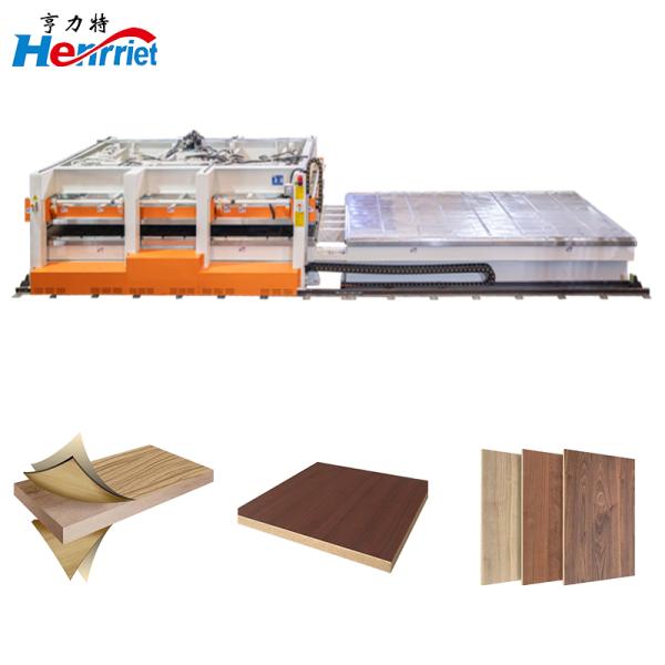 Quality Full Automatic 100T Gantry Moving Hot Press for Laminate Decorative Wall Panels for sale
