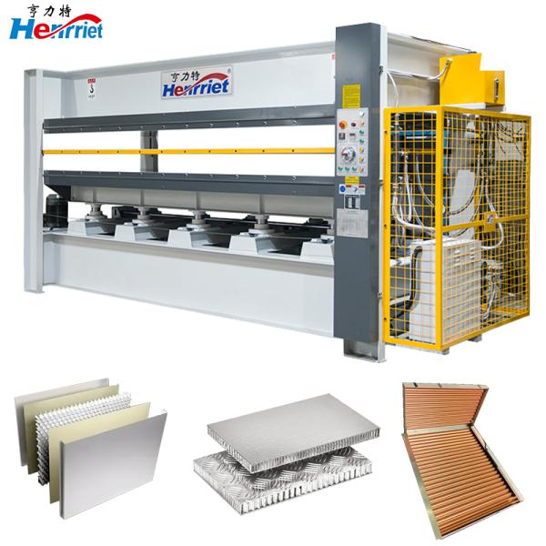 Quality The building materials factory is suitable for using a double-layer 120 ton hot press machine for the production of aluminum honeycomb panels for sale