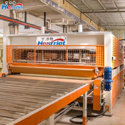 China Automatic hot press production line for melamine-faced wood veneer panels for sale