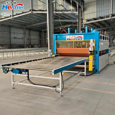 China Production of handmade purification corrugated composite whole roof carbon fiber board 50t  hot press automatic conveyor line for sale