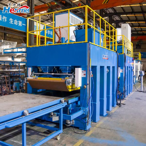 Quality Customize 1000t hot and cold press production line for producing ice fire inorganic pre coated board for sale