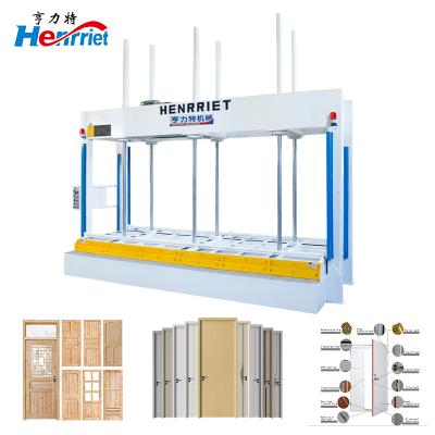 China 50t customized 8-cylinder cold press machine for producing various building categories such as carbon fiber soundproof stainless steel doors for sale