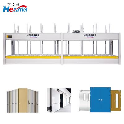 China 30 Tons Pressure 12 Meter Length 16 Cylinder Two-Stage Cold Press Machine for PVC Engineered Wood Doors for sale