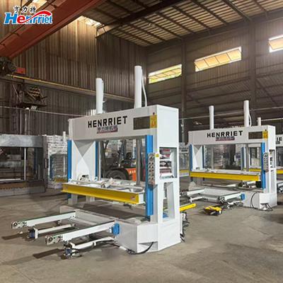 China 50T Max Pressure Automated Conveyor Chain Cold Press Machine with 2500 * 1250mm Work Platen for Panel Production for sale