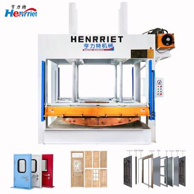 China 100T Max Pressure Cold Press Machine with Four-Cylinder Synchronized Pressure and 1300*900mm Work Platen for Wood and Plastic Doors for sale
