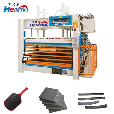 China 8-layer press machine with 50 T maximum pressure for synchronous pressing and efficient carbon fiber composite production for sale