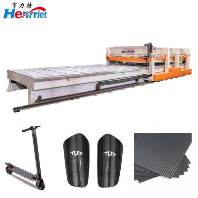 China 100T Maximum Pressure Gantry Style Movable Hot Press Machine with 5200mm x 2800mm Platen Size for sale