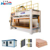 China 6-Layer 160T Multi-Layer Hot Press Machine for Sandwich Panels 80℃ Max Temperature for sale