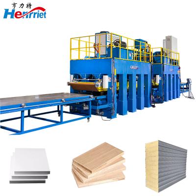 China 1000T Cold and Hot Press with 3700mm x 1300mm Plate Size and Thermal Oil Heat Transfer for Sandwich Panel Production for sale