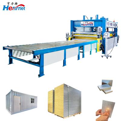 China Fully Automated 50T Maximum Pressure Hot Press Conveyor Production Line with 3500mm*1800mm Workbench for Sandwich Panels for sale