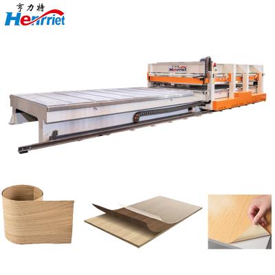 China Dual Station Hot Press Laminating Machine with 5200mm x 2800mm Platen Size and 100 T Maximum Pressure for Wood Veneer Composite Panels for sale