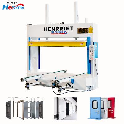 China 50T Max Pressure Automatic Unloading Cold Press Laminating Machine with 2500*1250mm Work Platen for sale