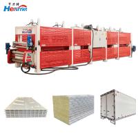 Quality 10 Meter Platen Length Purification Sandwich Panel Hot Pressing Production Line for sale