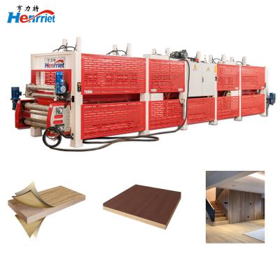 China Fully Automated Hot Press Production Line with 10M Conveyor System and PLC Control for 100t Maximum Pressure Wood Veneer Laminating for sale