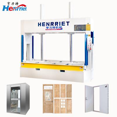 China Forklift-Slot Electric Cold Press Machine with 50T Max Pressure and 2500x1250mm Work Platen for Wood Composite and Stainless Steel Doors for sale