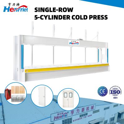 China 8 Meter Work Platen 75T Max Pressure 5.5kw Motor Power Five-Cylinder Hydraulic Cold Press Machine for Wooden and Medical Door Panels for sale