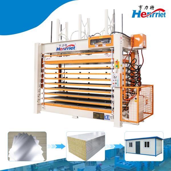Quality 8-Layer Multi-Opening Hydraulic Hot Press Machine with 50T Maximum Pressure and 2500*1300*42mm Work Platen Size for sale