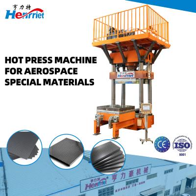 China Henrriet Aerospace Special Material Hot Press Machine 315 Ton Hydraulic Press for Carbon Fiber Plate Manufacturing with High Temperature Forming Capability for sale