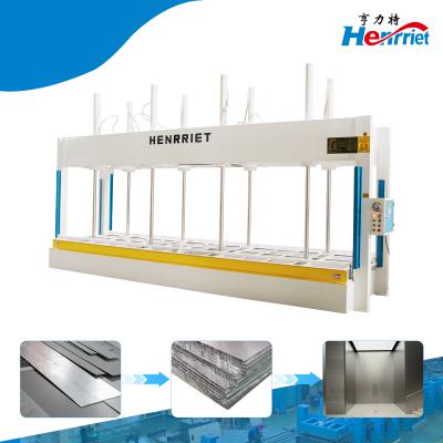 China Double-Row 8-Cylinder Hydraulic Cold Press Machine with 50T Maximum Pressure and 8000x2000mm Work Platen for Honeycomb Panel Bonding for sale
