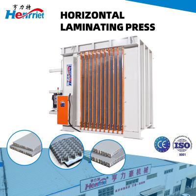 China 200T Maximum Pressure 10-Layer Horizontal Laminating Press with Electric Heating for Honeycomb Panel Production for sale