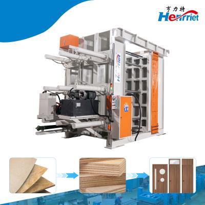 China Horizontal Multi-Layer Door Panel Press with 10 Layers Silicone Pads, 200T Maximum Pressure, and 3200mmx2400mm Pressure Plate Size for sale