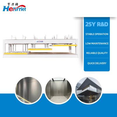 China 3-Section Long Bed Hydraulic Cold Press Machine with 50 Tons Maximum Pressure and 2200mm Processing Width for Honeycomb Panels for sale