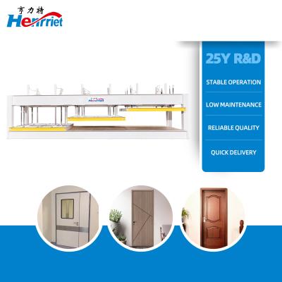 China Segmented Press Zones Cold Press Laminator with 50 Tons Maximum Pressure and 2200mm Maximum Processing Width for Door Production for sale